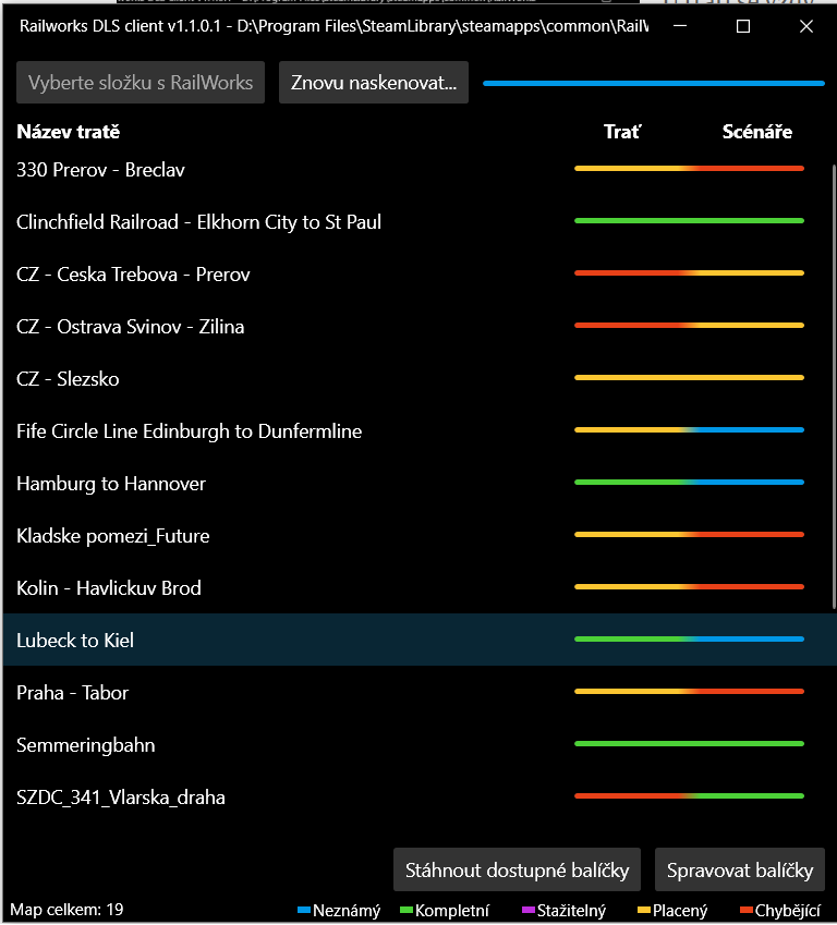 RailWorks DLS – Jednoduché stahování doplňků – RAILWORKS CZ addony